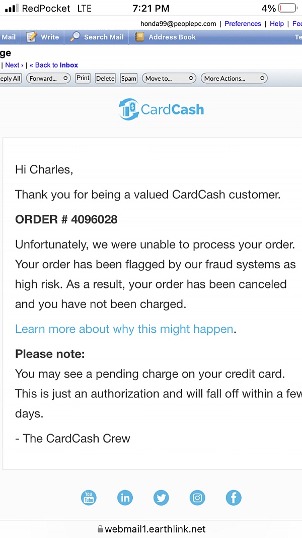 CardCash Reviews - 2,595 Reviews of Cardcash.com | Sitejabber
