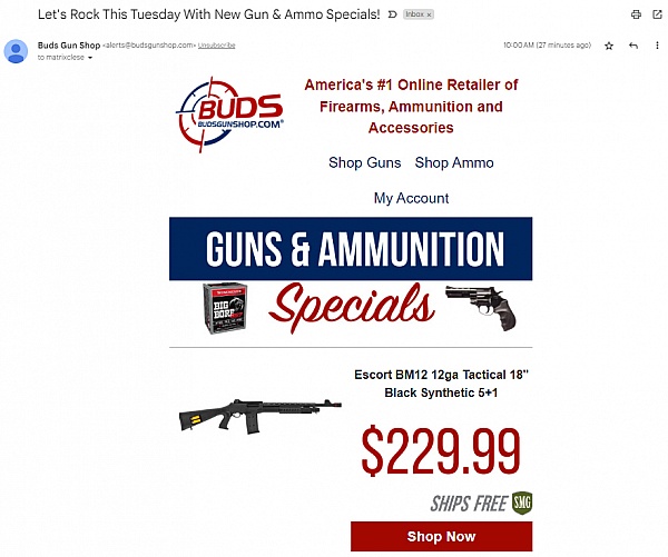 Bud's Gun Shop Reviews - 41 Reviews of Budsgunshop.com | Sitejabber