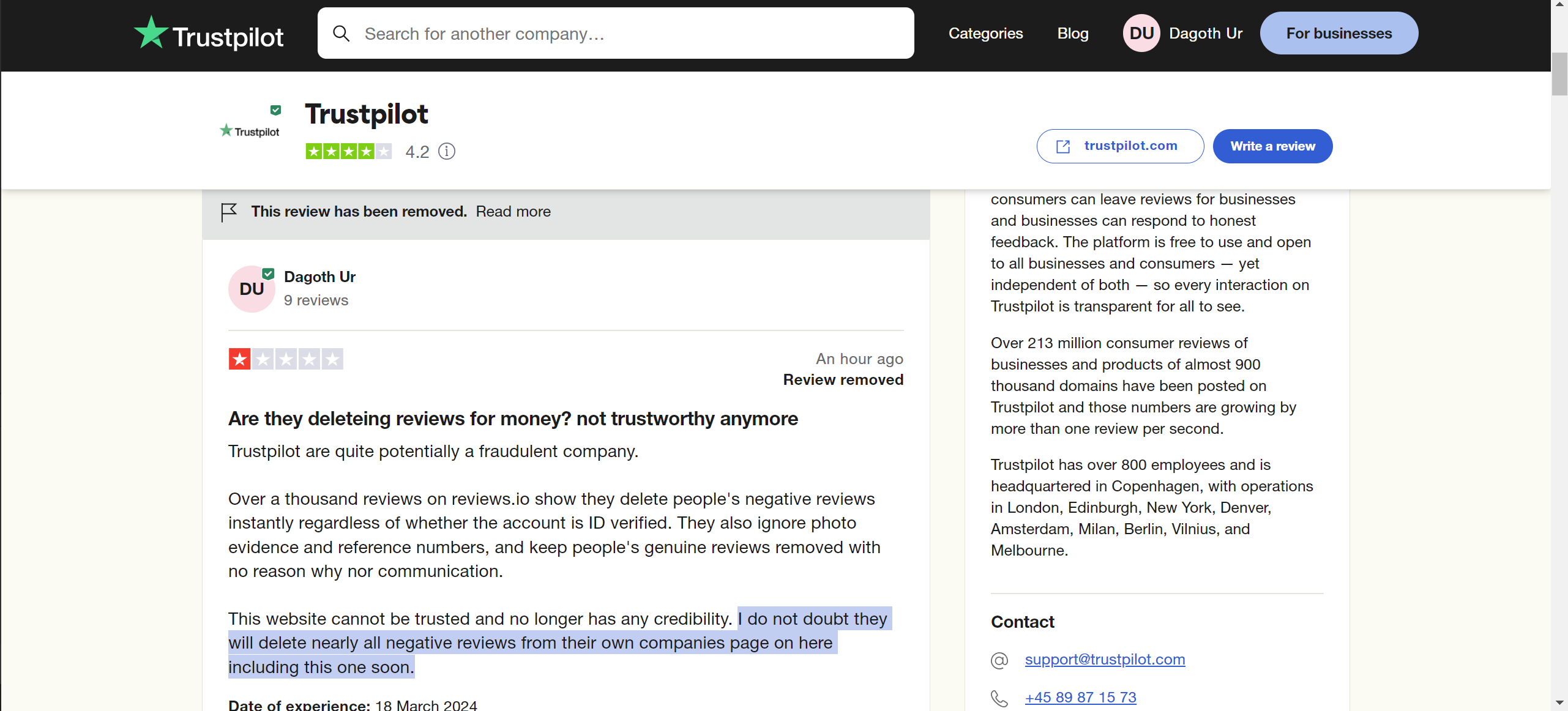 Trustpilot Reviews - 1,101 Reviews of Trustpilot.com | Sitejabber