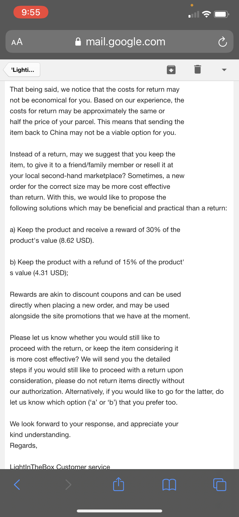 LightInTheBox Reviews - 5,038 Reviews of Lightinthebox.com | Sitejabber