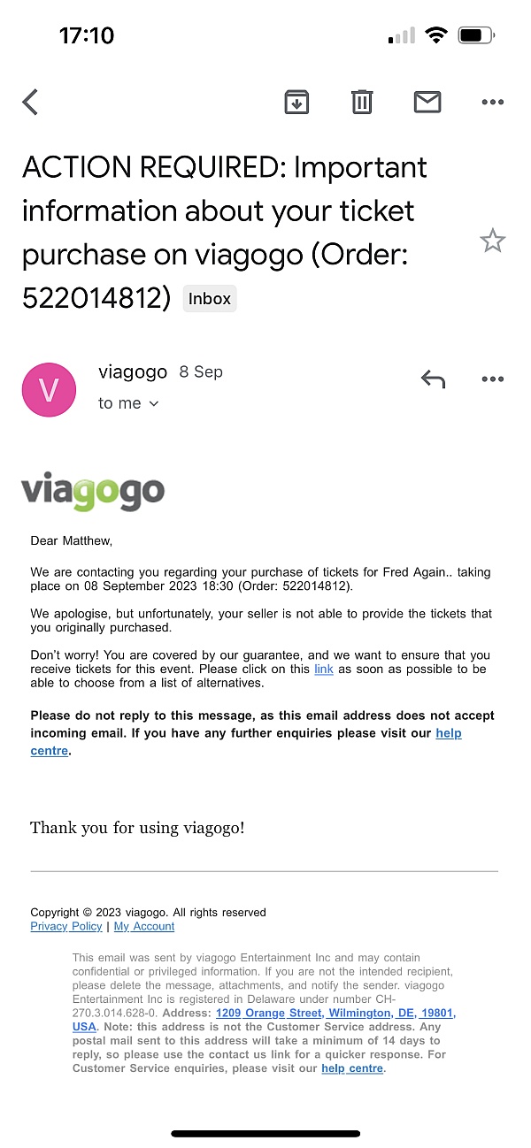 Viagogo Reviews - 1,892 Reviews of Viagogo.com | Sitejabber