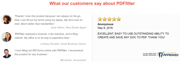 PDFfiller Reviews - 5,071 Reviews of Pdffiller.com | Sitejabber