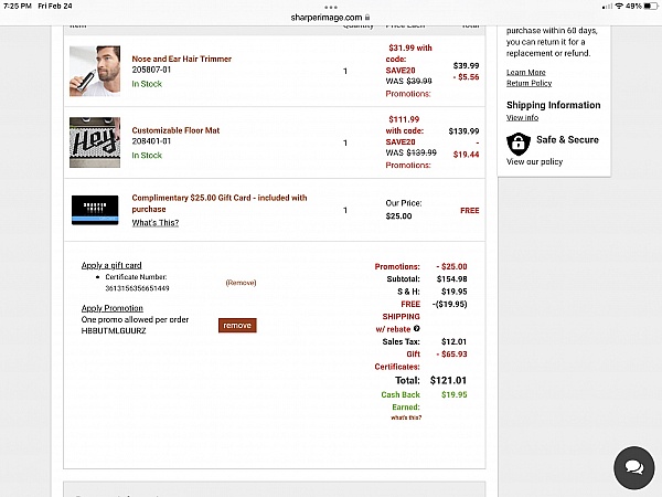 Sharper Image Reviews - 153 Reviews of Sharperimage.com | Sitejabber