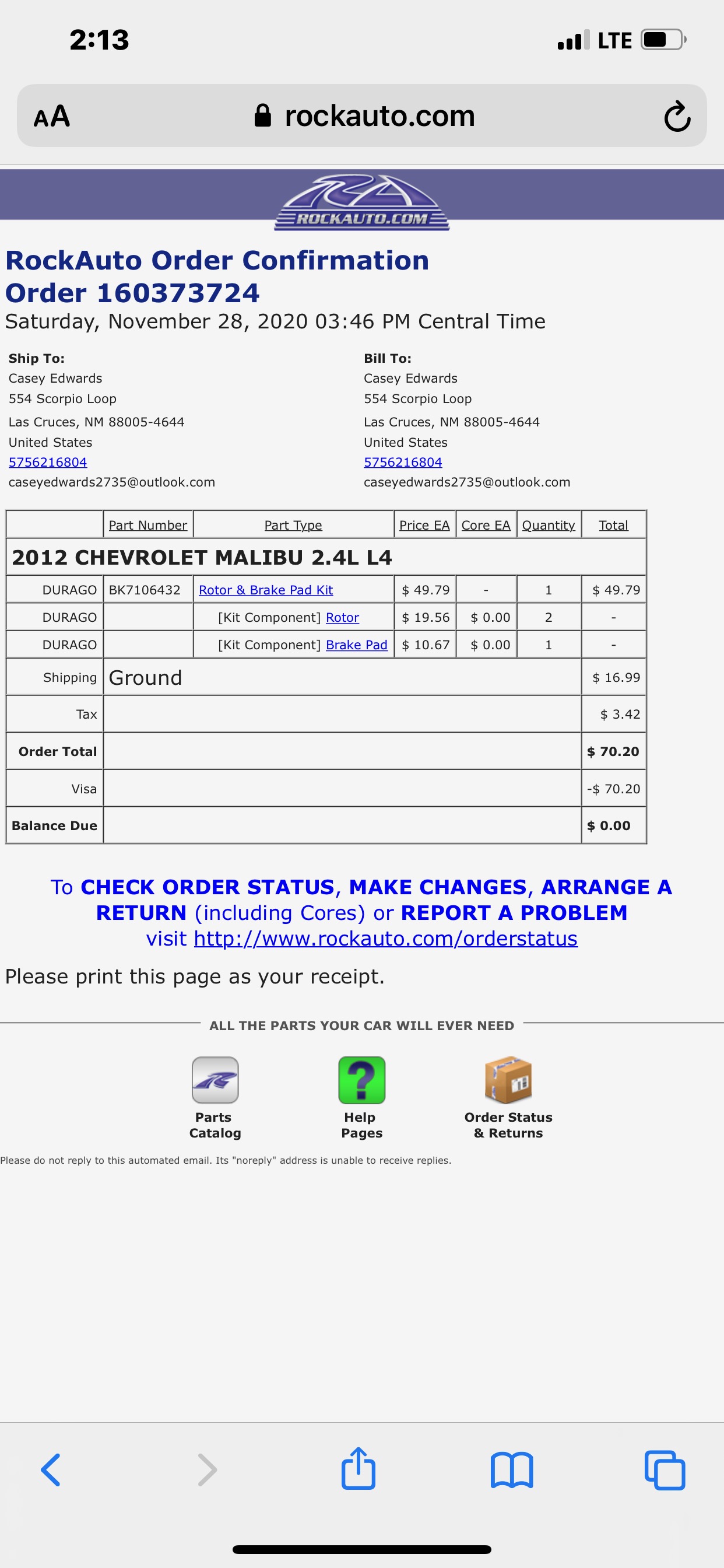 RockAuto Reviews - 578 Reviews of Rockauto.com | Sitejabber