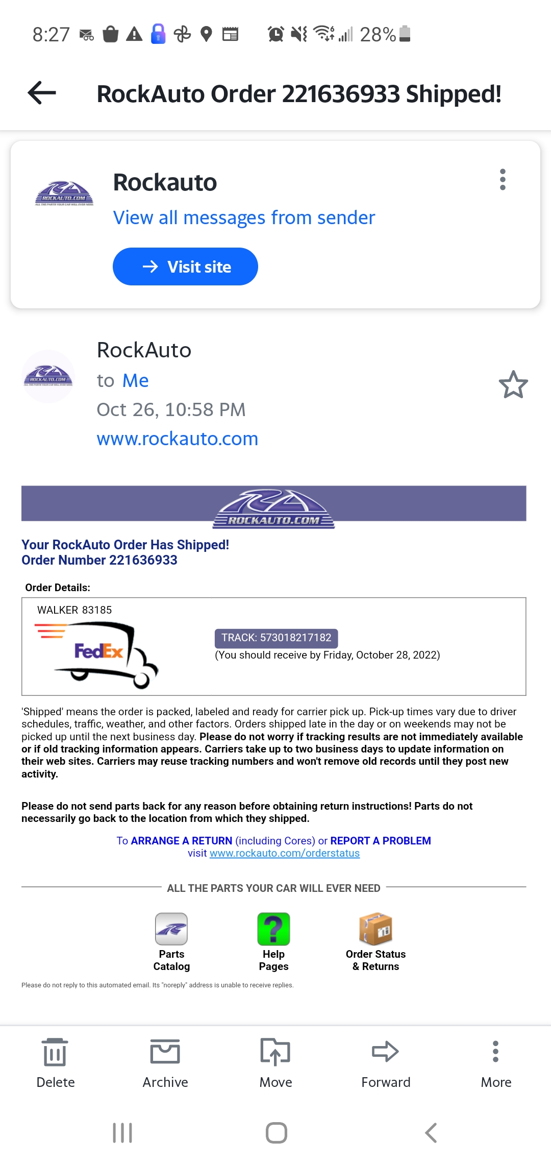 RockAuto Reviews - 1,168 Reviews of Rockauto.com | Sitejabber