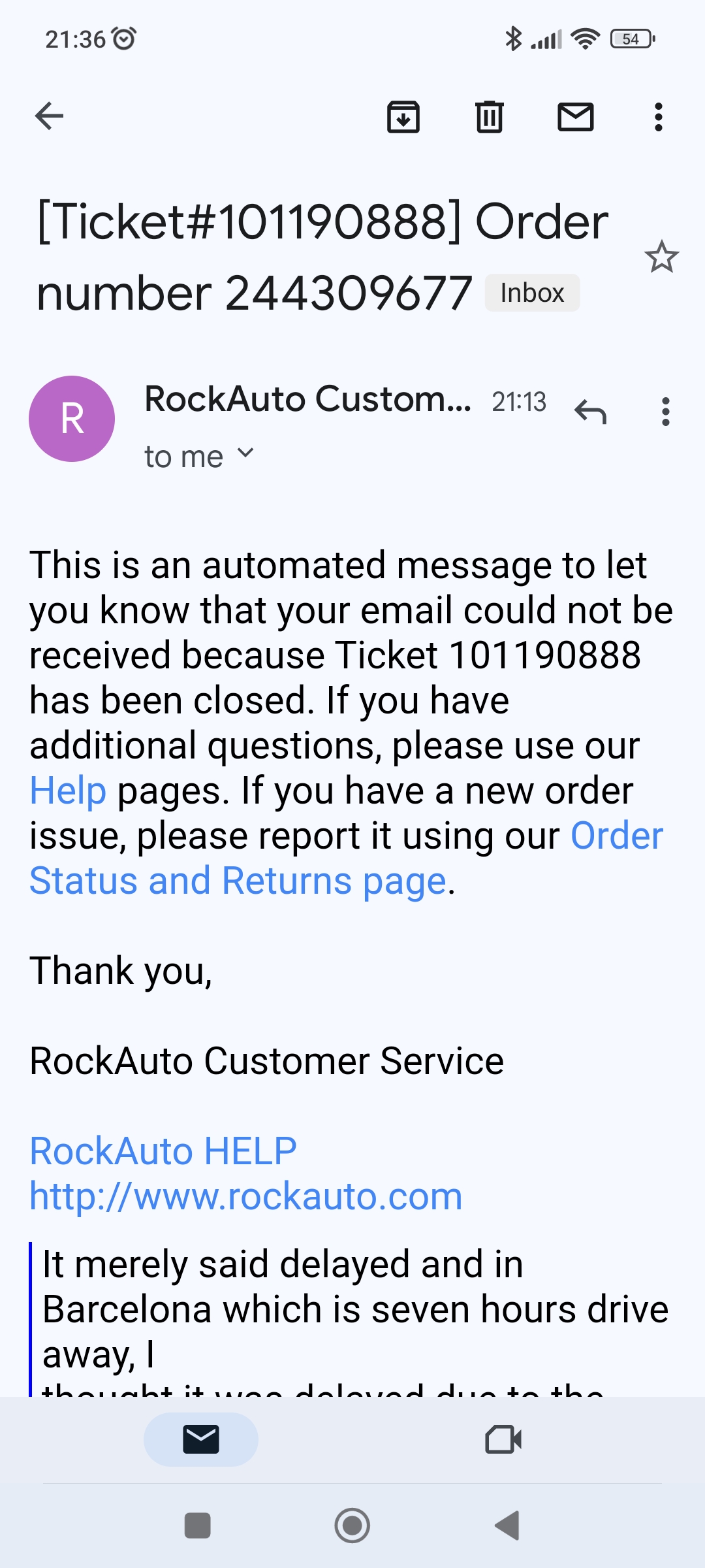 RockAuto Reviews - 1,536 Reviews of Rockauto.com | Sitejabber