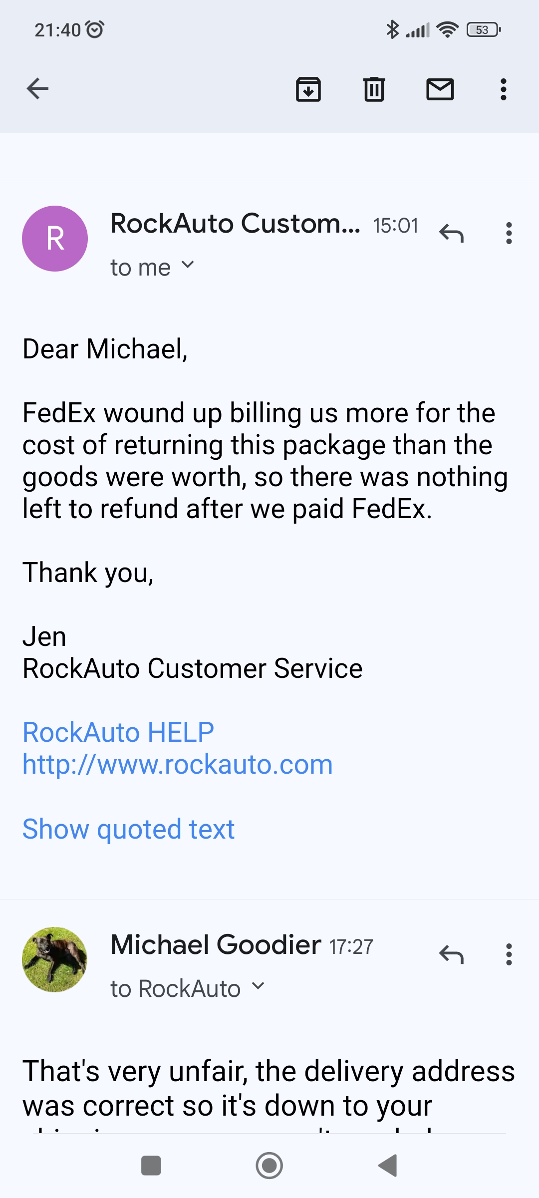 RockAuto Reviews - 1,555 Reviews of Rockauto.com | Sitejabber