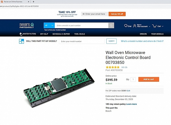 Sears PartsDirect Reviews - 188 Reviews of Searspartsdirect.com ...