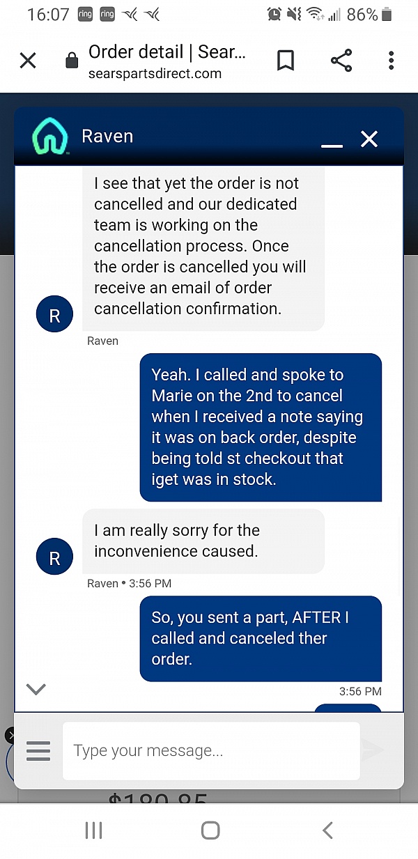 Sears PartsDirect Reviews - 230 Reviews of Searspartsdirect.com ...