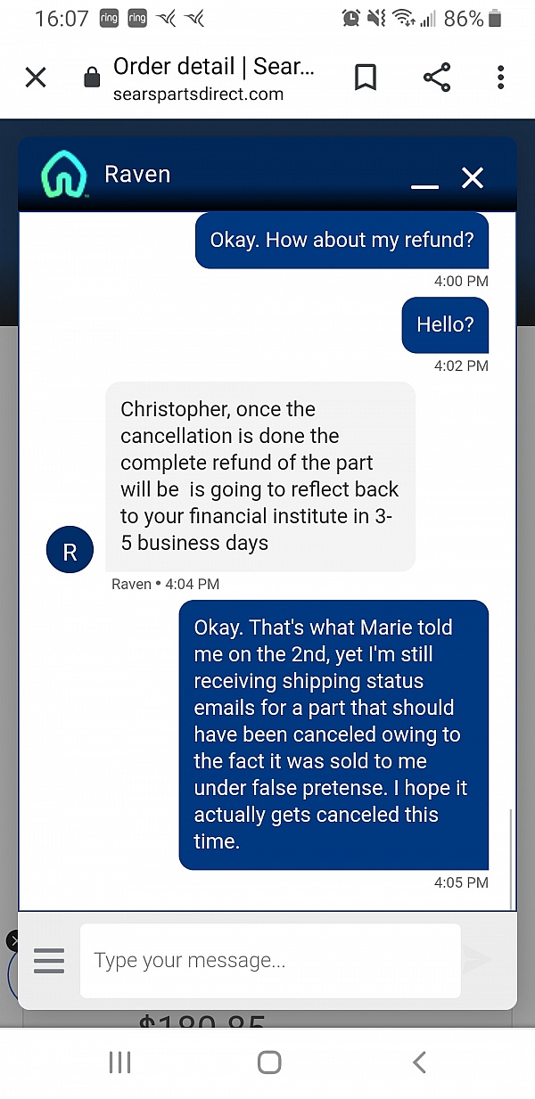 Sears PartsDirect Reviews - 230 Reviews of Searspartsdirect.com ...