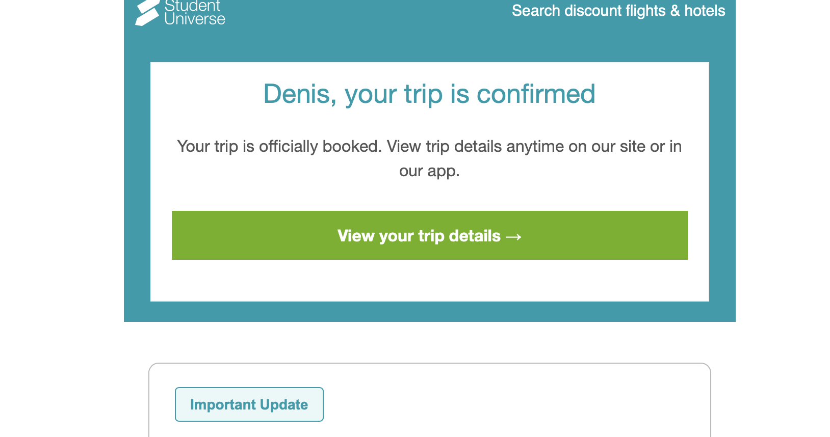 StudentUniverse Reviews - 5,416 Reviews of Studentuniverse.com | Sitejabber