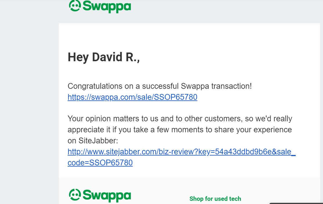 Swappa Reviews - 3,130 Reviews of Swappa.com | Sitejabber