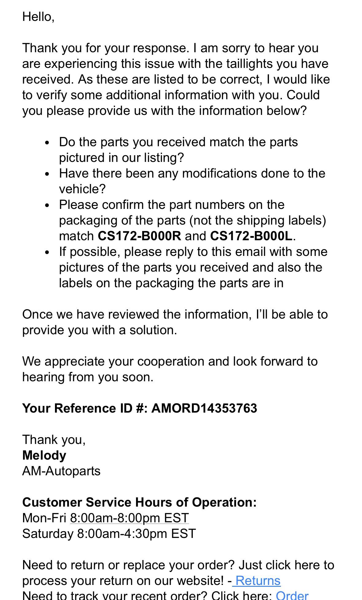 AM Autoparts Reviews - 174 Reviews of Am-autoparts.com | Sitejabber