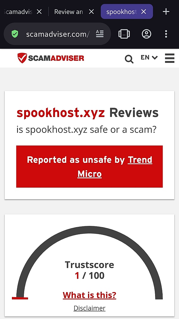 Scamadviser Reviews - 321 Reviews of Scamadviser.com | Sitejabber