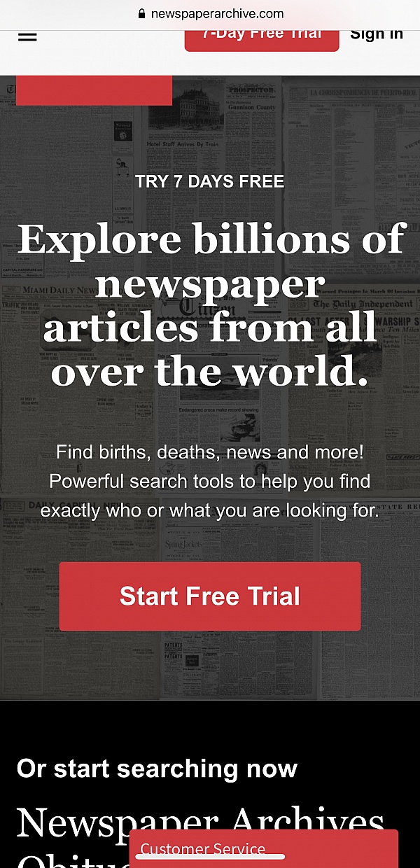 NewspaperArchive Reviews - Read 61 Customer Reviews of NewspaperArchive ...