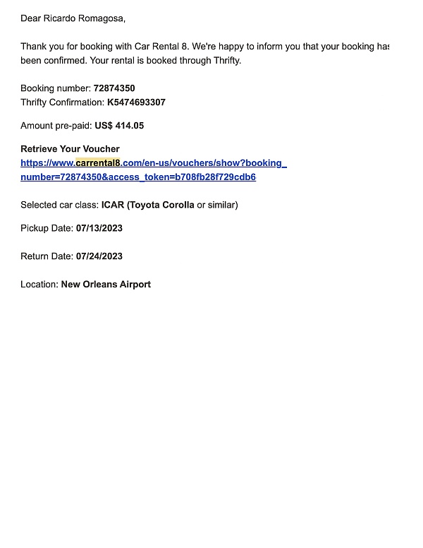 CarRental8 Reviews - 8 Reviews of Carrental8.com | Sitejabber