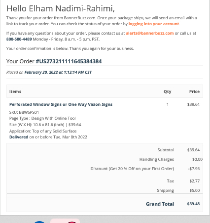 BannerBuzz Reviews - 8,431 Reviews of Bannerbuzz.com | Sitejabber