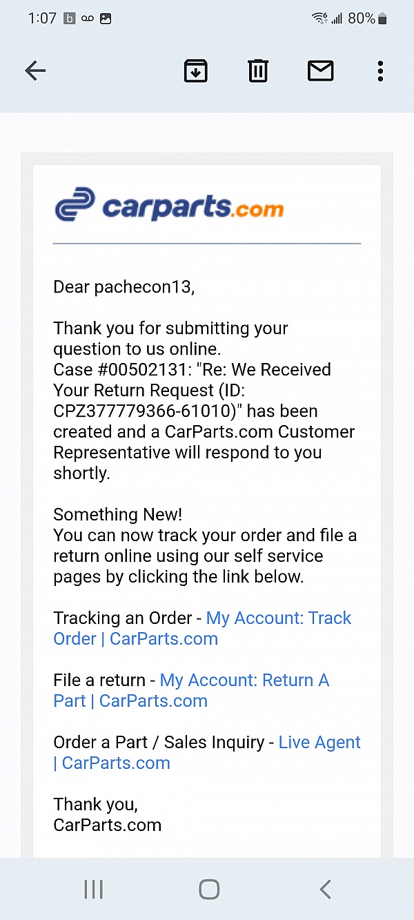 CarParts Reviews - 910 Reviews of Carparts.com | Sitejabber