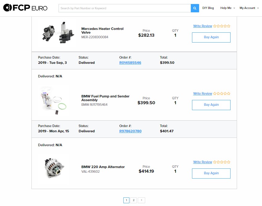 FCP Euro Reviews - 57 Reviews of Fcpeuro.com | Sitejabber