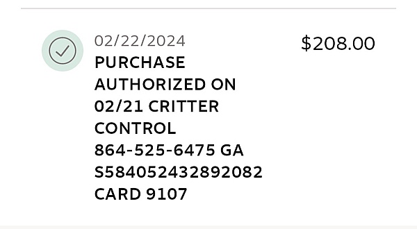 Critter Control Reviews - 58 Reviews of Crittercontrol.com | Sitejabber