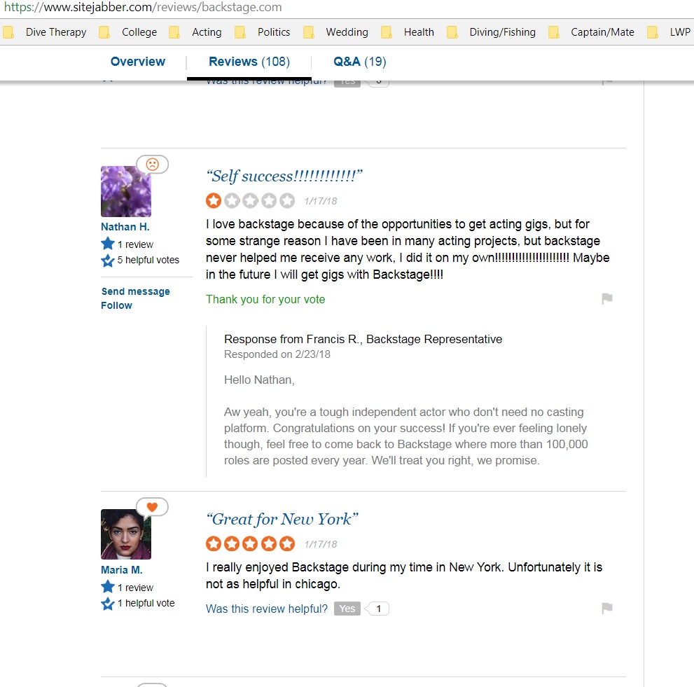 Backstage Reviews - 198 Reviews of Backstage.com | Sitejabber