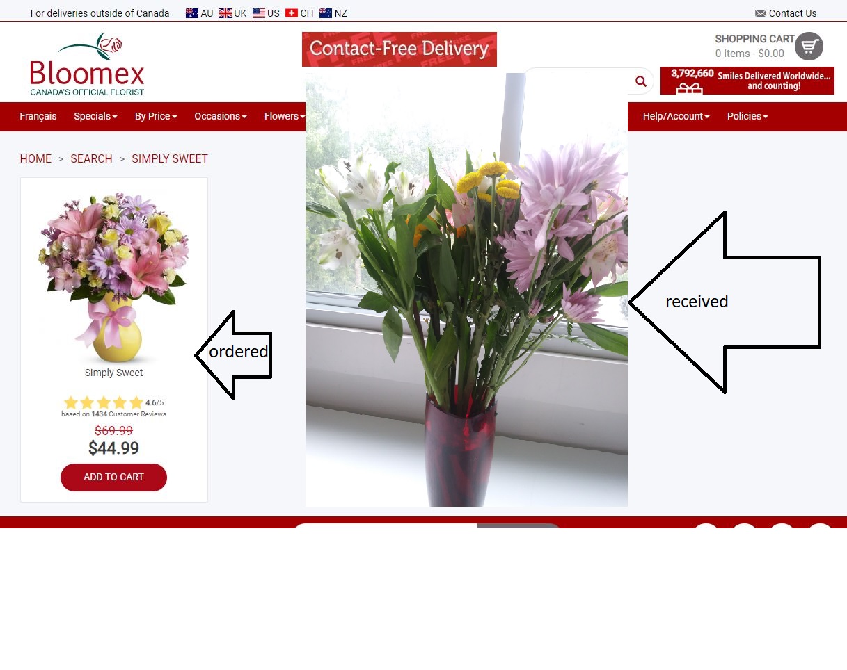 Bloomex Reviews - 1,158 Reviews of Bloomex.ca | Sitejabber