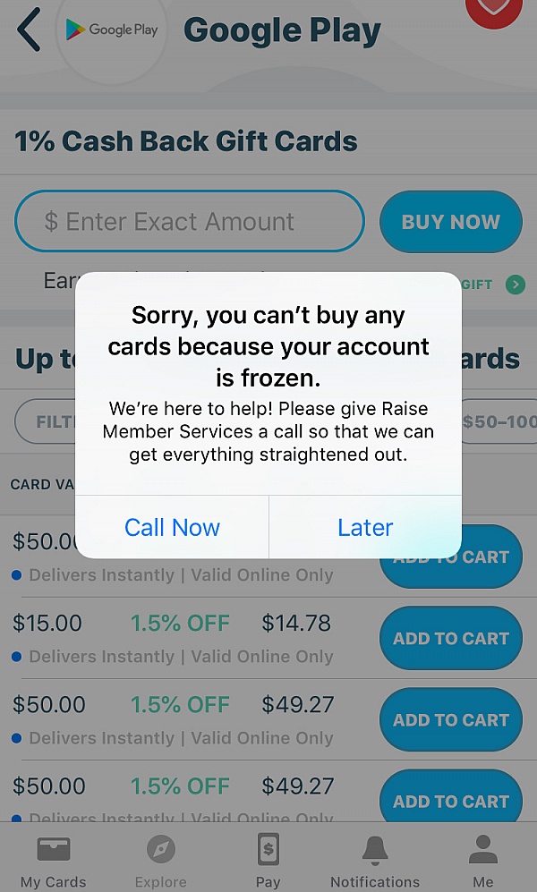 Raise Reviews - 980 Reviews of Raise.com | Sitejabber