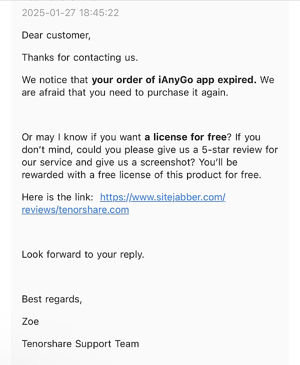 TenorShare Reviews - 1,279 Reviews of Tenorshare.com | Sitejabber