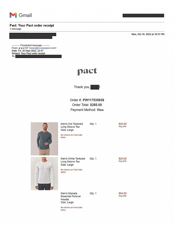 Pact Reviews - 7 Reviews of Wearpact.com | Sitejabber
