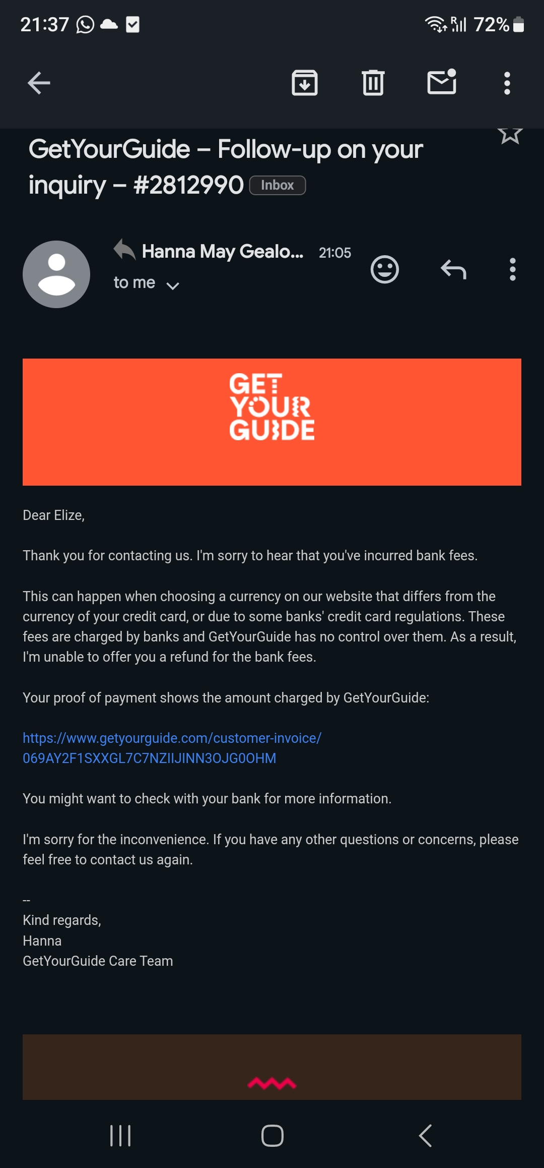 GetYourGuide Reviews - 862 Reviews of Getyourguide.com | Sitejabber