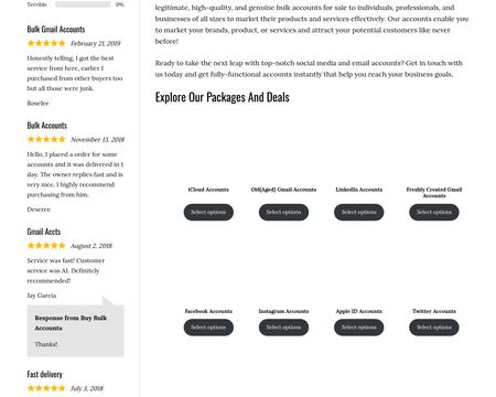 Bulk Accounts Buy Reviews - Read 14 Customer Reviews of Bulk Accounts ...