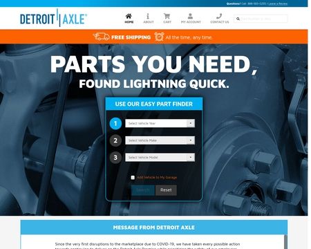 Detroit Axle Reviews - 181 Reviews of Detroitaxle.com | Sitejabber