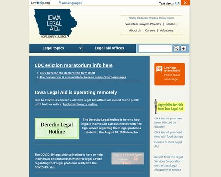 Iowa Legal Aid Reviews - Read 2 Customer Reviews of Iowa Legal Aid ...